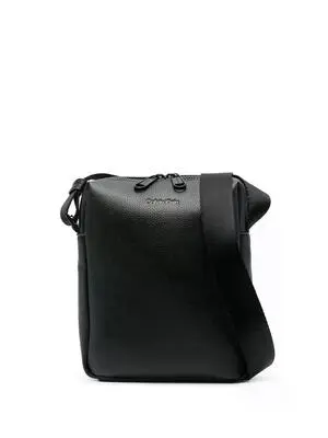 Calvin Klein Logo-print Messenger Bag - Black