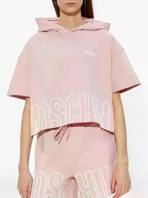 Moschino Logo-detail Short-sleeve Hoodie