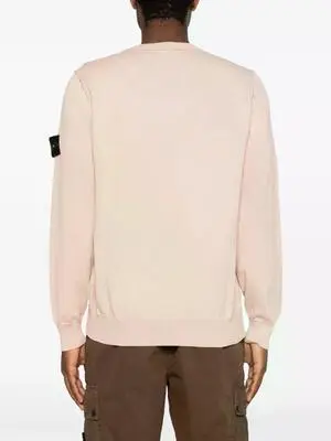 Stone Island Compass-patch Zip-up Hoodie - Pink