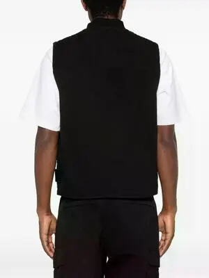 Stone Island Padded Zip-up Gilet - Black