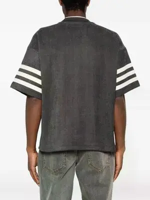Adidas Ribbed Logo-print T-shirt