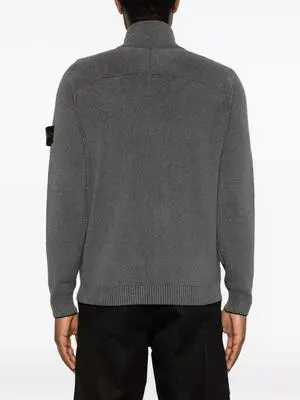 Stone Island Logo-patch Crew-neck Cardigan