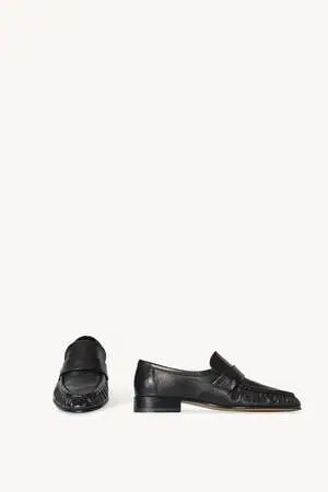 THE ROW Soft Loafer - Black