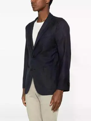 Boglioli K-jacket Single-breasted Patch-pockets Blazer - Blue
