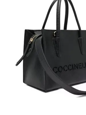 COCCINELLE Grained Leather Tote Bag