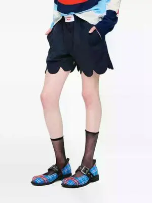 CHARLES JEFFREY Navy Scalloped Boxer Shorts - Blue