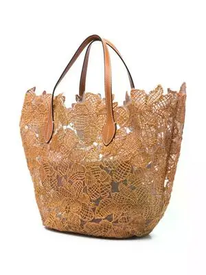 Ermanno Scervino Floral-lace Tote Bag - Neutrals