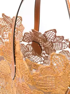Ermanno Scervino Floral-lace Tote Bag - Neutrals