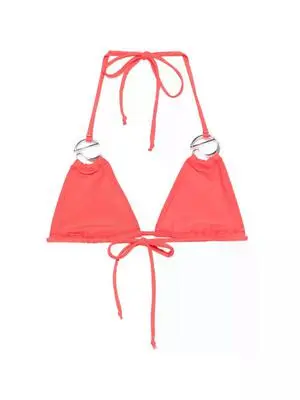 Coperni Logo Appliqué Bikini Top - Red