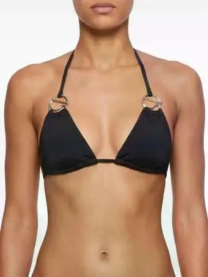 Coperni Logo-appliqué Bikini Top - Black