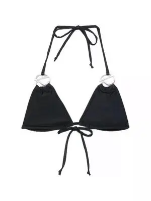 Coperni Logo-appliqué Bikini Top - Black