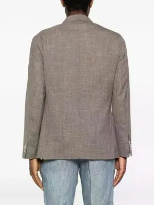 BARBA NAPOLI Single-breasted Blazer - Brown