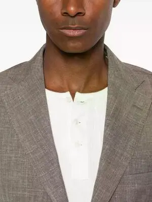 BARBA NAPOLI Single-breasted Blazer - Brown