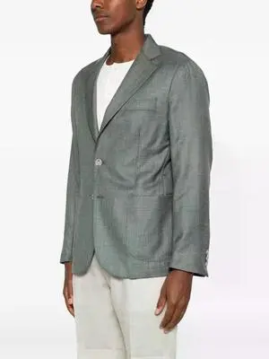 BARBA NAPOLI Single-breasted Blazer - Green