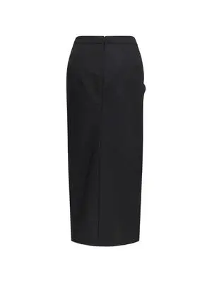 Givenchy Bonded Wrap Skirt - Black