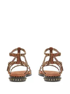 Ash Stud-embellished Sandals - Brown