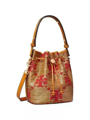 Tory Burch T-monogram Woven Bucket Bag