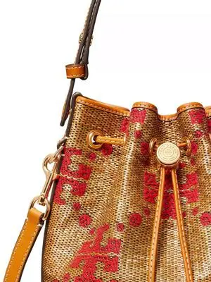 Tory Burch T-monogram Woven Bucket Bag