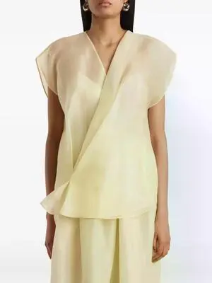 Khaite Wrap Top - Neutrals
