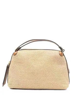 GIANNI CHIARINI Alifa Woven-effect Tote Bag - Neutrals