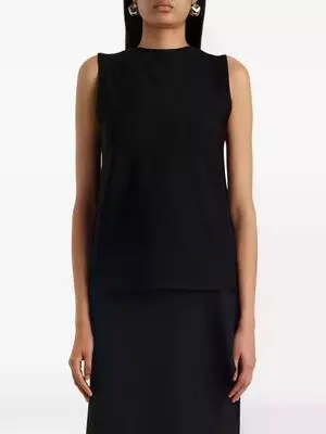 Khaite Tora Sleeveless Top - Black