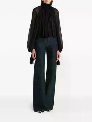 Khaite Dane Stretch Wide-leg Jeans