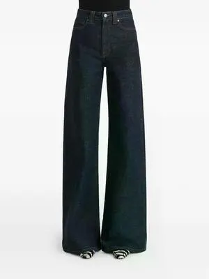 Khaite Dane Stretch Wide-leg Jeans