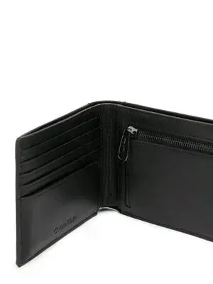 Calvin Klein Logo-plaque Bi-fold Leather Wallet