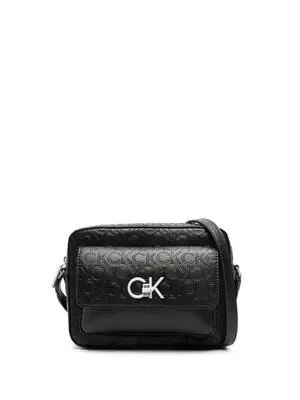 Calvin Klein Logo-lettering Crossbody Bag - Black