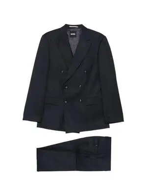 BOSS Double-breasted Virgin Wool Suit