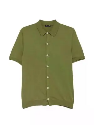 CENERE GB Short-sleeve Knitted Shirt - Green