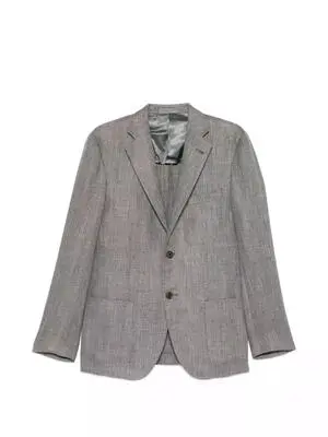 Corneliani Herringbone-patterned Blazer - Grey