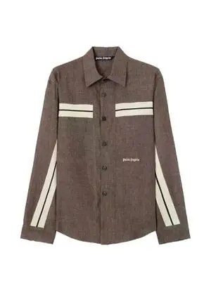 Palm Angels Logo-embroidery Track Shirt