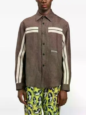 Palm Angels Logo-embroidery Track Shirt