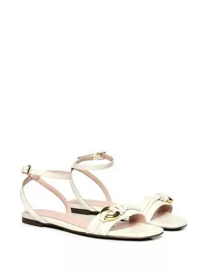 COCCINELLE Buckle-fastening Leather Sandals - Neutrals