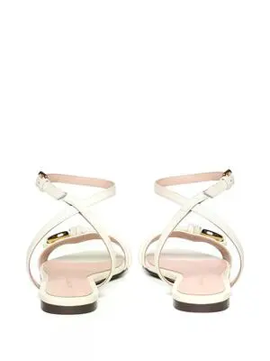 COCCINELLE Buckle-fastening Leather Sandals - Neutrals