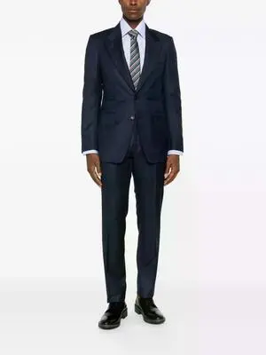TOM FORD Long-sleeve Cotton Shirt - Blue
