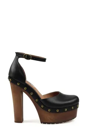 ZIGI Divaa Ankle Strap Platform Pumps - Black