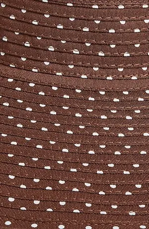 San Diego Hat Polka Dot Roll-up Visor