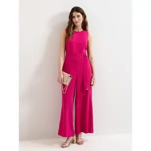 PHASE EIGHT Marta Belted Jumpsuit - Fuchsia