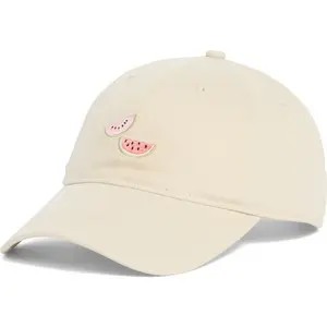 FRASIER STERLING Watermelon Embroidered Baseball Cap - Khaki