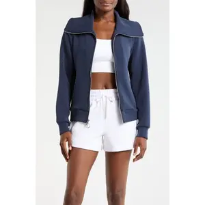 MPG Oversize Zip Jacket - Navy Blazer