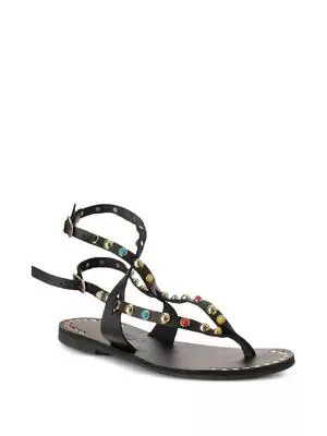 KIMAI Stud-embellished Leather Sandals