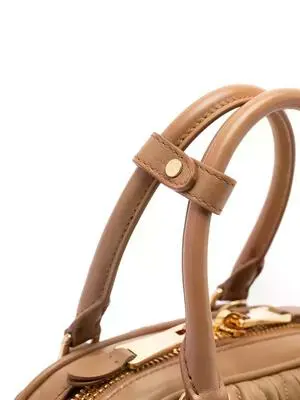 Miu Miu Arcadie Leather Tote - Neutrals
