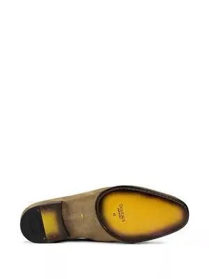 DOUCAL'S Braided-lace Suede Loafers - Neutrals
