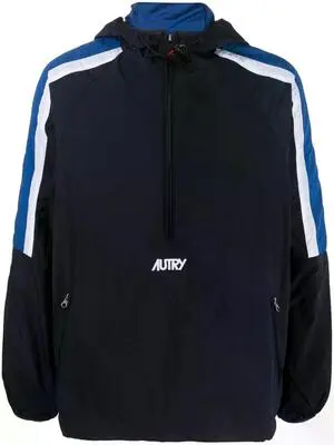 AUTRY Logo-embroidered Hooded Windbreaker