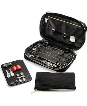 MS. JETSETTER Travel Jewelry Organizer | Travel Accessories - Black