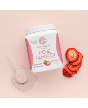 SUNWARRIOR Plant-based Prebiotic Fiber Blend Powder | Probiotic Enzymes Sunfiber Soy Free Sugar Free Gluten Free Dairy Free | Strawberry Cooler 30 Ser
