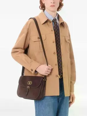 Valentino Garavani Cotton Gabardine Shirt Jacket With Vlogo