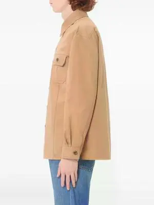 Valentino Garavani Cotton Gabardine Shirt Jacket With Vlogo